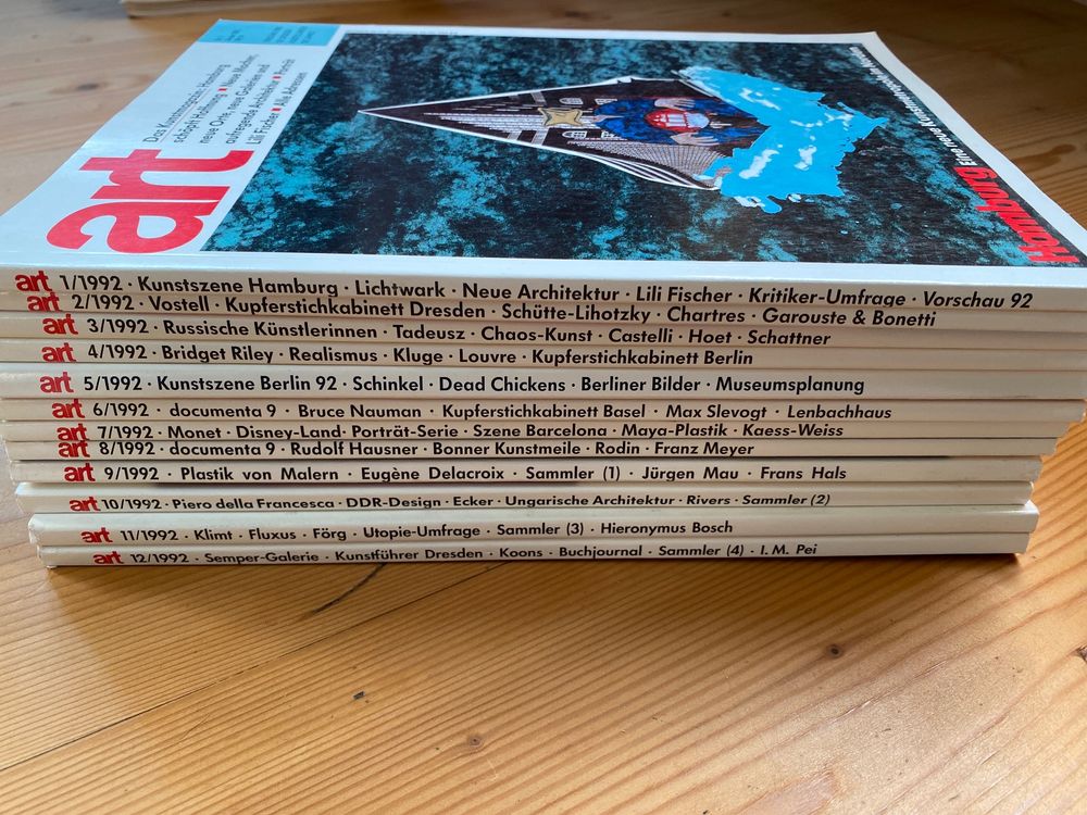 art Kunstmagazin 1992 (Gebraucht) in Hirzel für CHF 24 – mit Lieferung auf Ricardo kaufen
