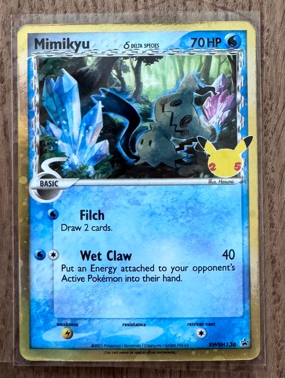 Mimikyu Delta Species SWSH 136 Pokemon Celebrations Promo | Kaufen auf ...