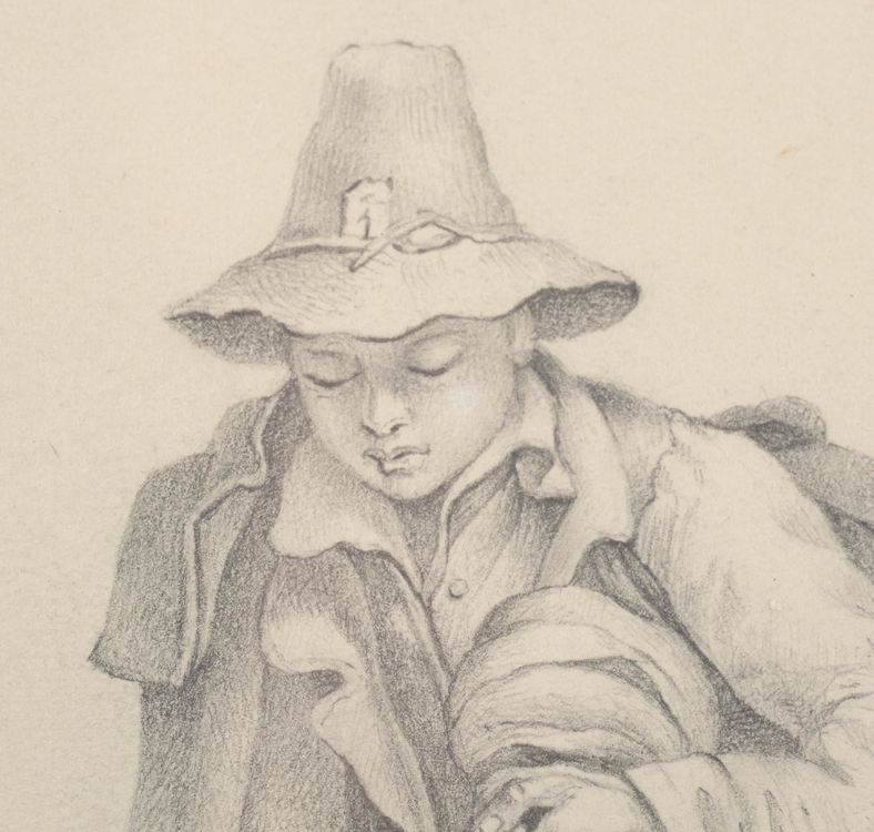 Bleistiftzeichnung: Junger Brigant, 1844 (Antik) in Bern für CHF 25 ...
