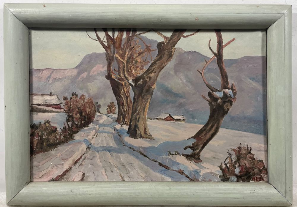 Winterlandschaft Gemälde mit Top Aussicht Signiert (Gebraucht) in Root für CHF 45 – mit ...