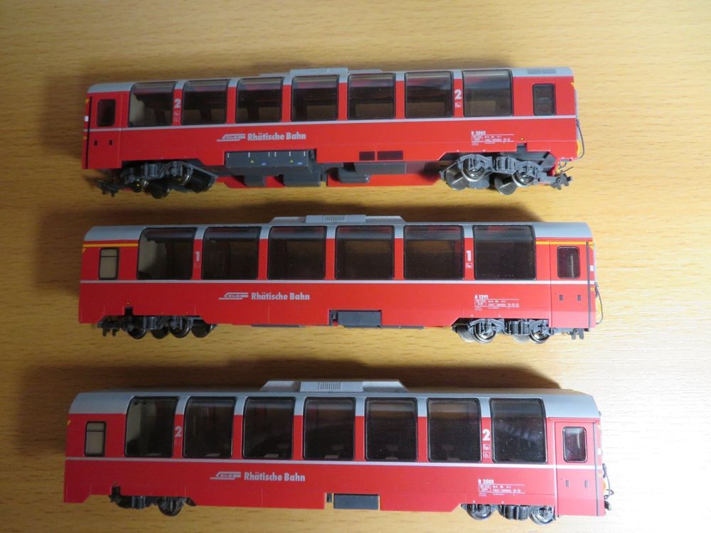 3 BEMO RhB Panoramawagen 3294 142, 3294 103, 3293 101 | Kaufen auf Ricardo