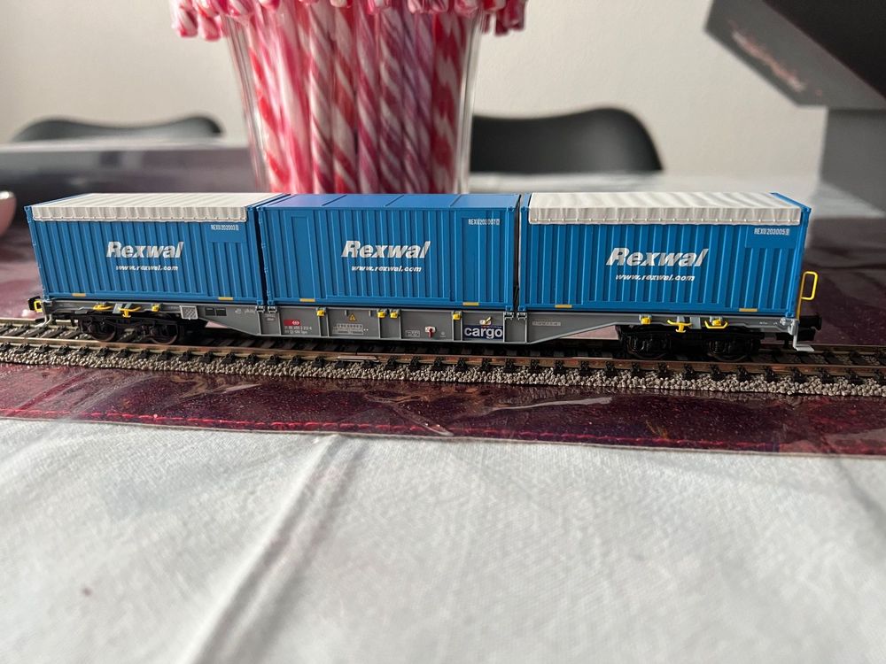 Roco 66628 Wagon porte containers Cargo (Neu und originalverpackt) in ...