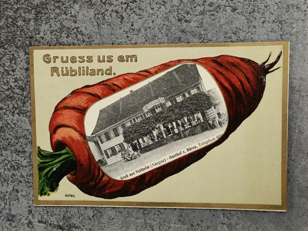 alte PK Gruess us em Rübliland - Veltheim Gasthof Bären 1916 (Gebraucht ...