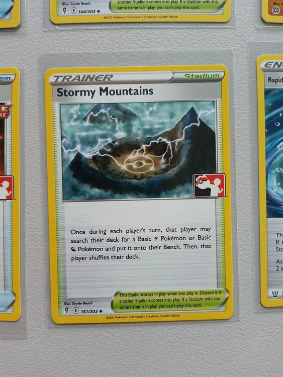 Stormy Mountains - Pokemon TCG Prize Pack Stamp Stempel (Gebraucht) in ...