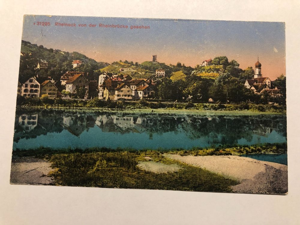 Rheineck von der Rheinbrücke gesehen 1922 | Kaufen auf Ricardo