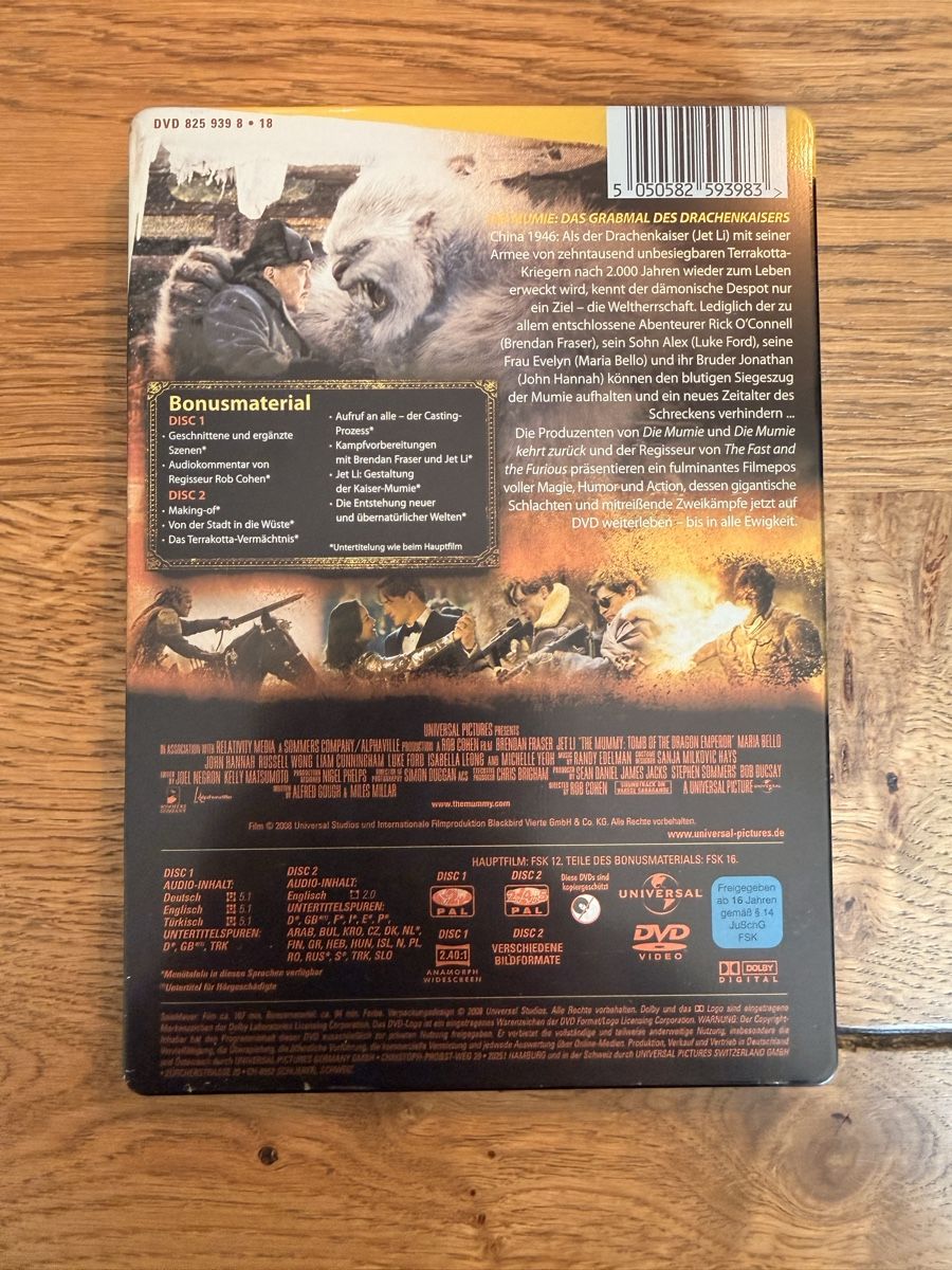 Steelbook Die Mumie: Das Grabmal des Drachenkaisers 2 Disk (Gebraucht ...