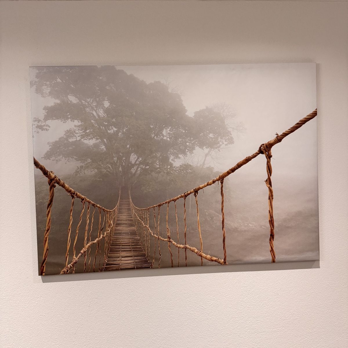 Wandbild Hängerücke im Nebel IKEA Bjorksta 140 x 100 cm (Gebraucht) in ...