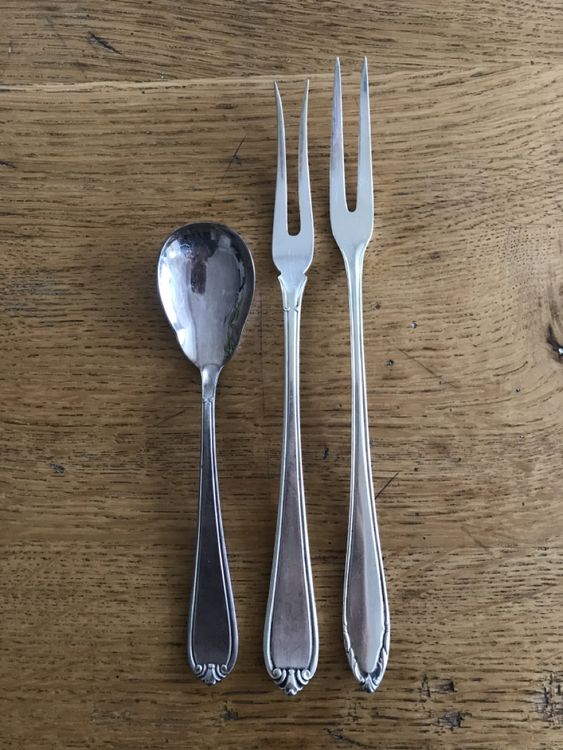 3er Set Silberbesteck Gabeln Löffel (Gebraucht) in Baden für CHF 8 – mit Lieferung auf Ricardo ...