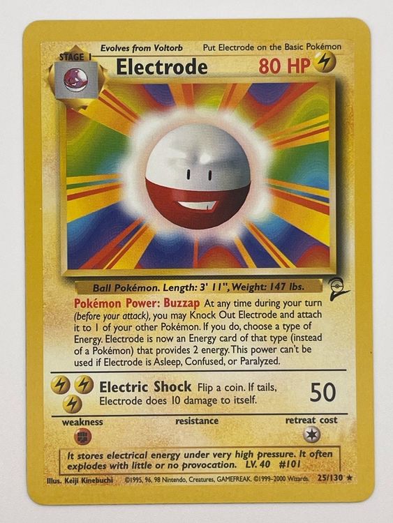 Electrode 25/130 Rare Pokémon Base Set 2 (Gebraucht) in Uster für CHF 3 ...