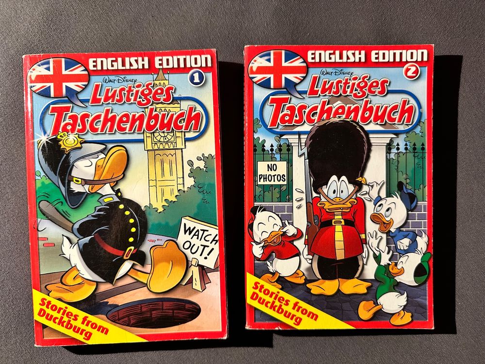 2er Set LTB Lustiges Taschenbuch Englisch Edition Band 1+2 (Gebraucht) in Münsingen für CHF 8 ...