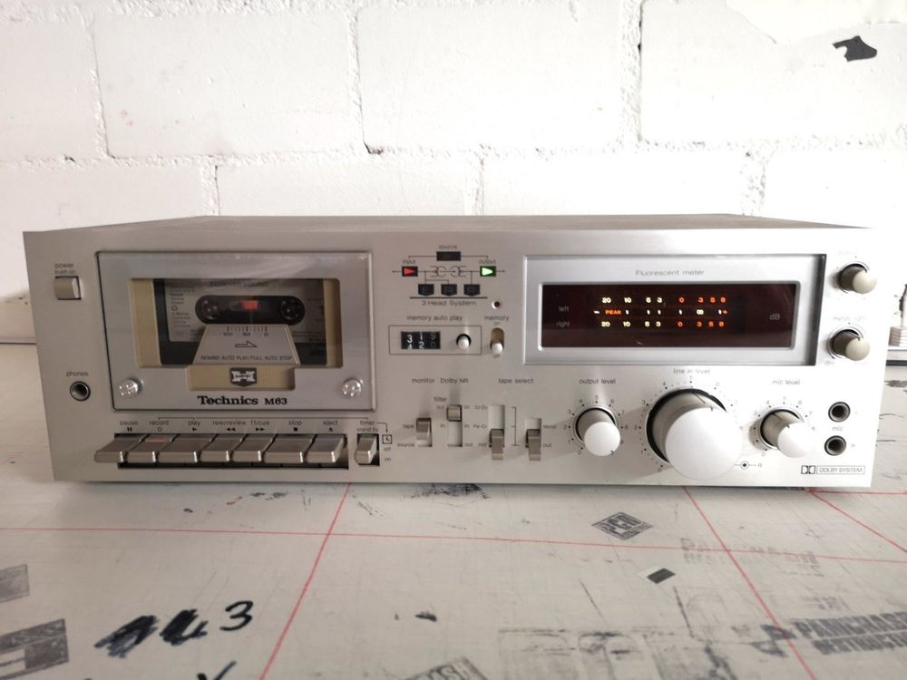 technics rs-m63 / silber / tapedeck | Kaufen auf Ricardo