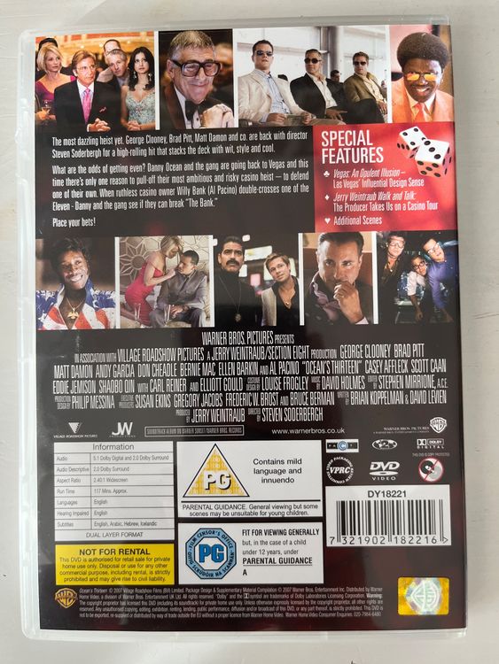 Ocean’s Thirteen (2007) DVD 📀 (Neu (gemäss Beschreibung)) in Sierre für CHF 1.95 – mit Lieferung ...