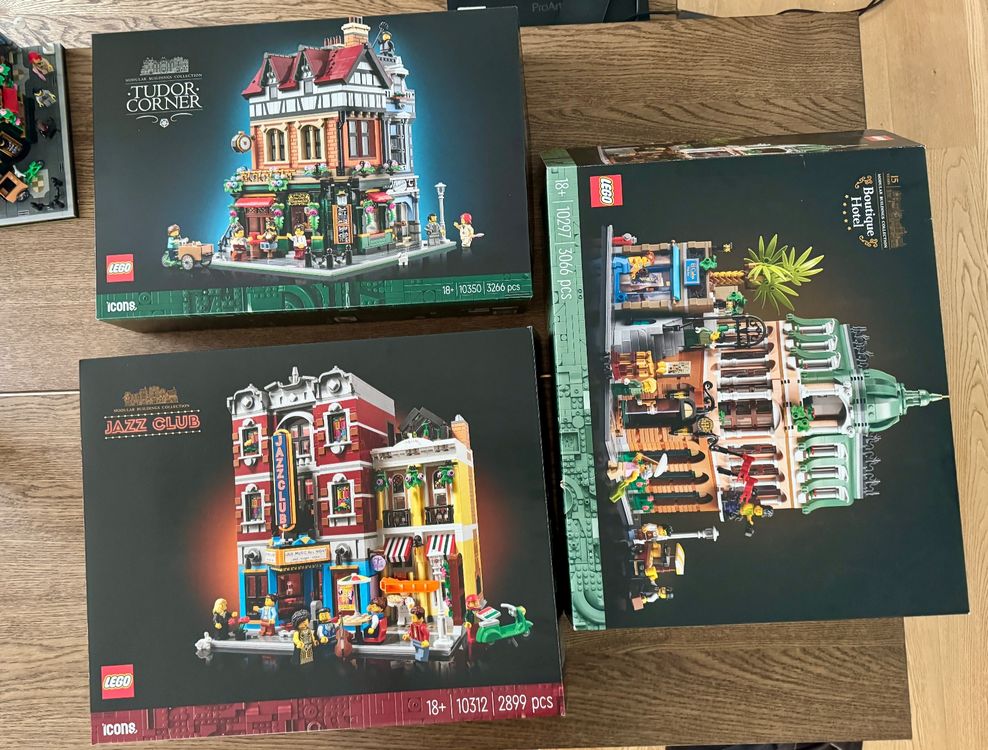 Drei LEGO Icons, Bauen mit Modulen Sets 10297, 10312 & 10350 (Gebraucht ...