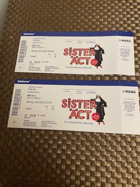 Ticket für SISTER ACT (Gebraucht) in Basel für CHF 170 – mit Lieferung ...