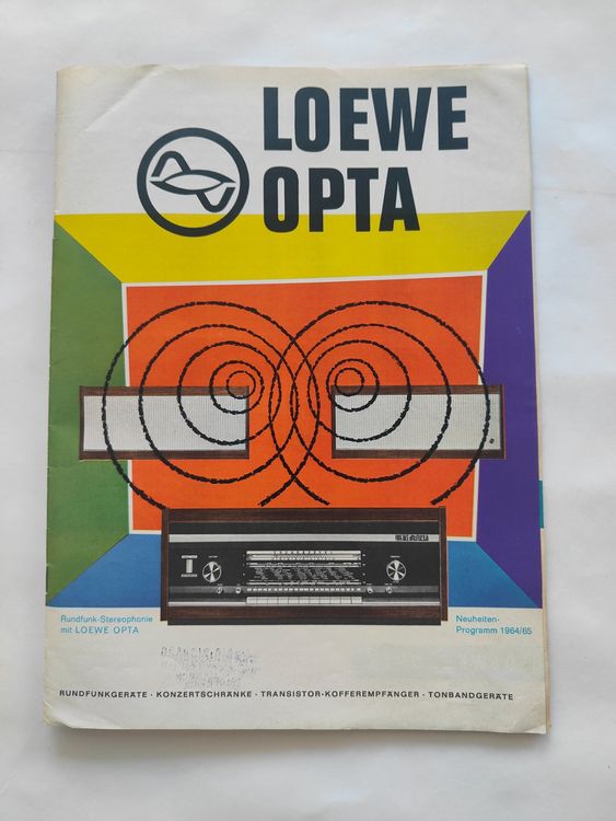 LOEWE OPTA Katalog 1964/65, Vintage (Gebraucht) in Langendorf für CHF ...