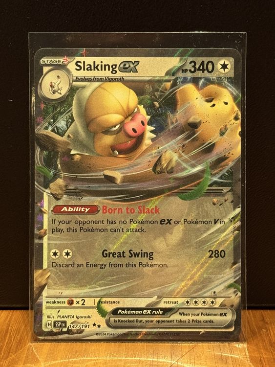Pokémon Karte - Slaking ex - Boosterfrisch (Neu (gemäss Beschreibung ...