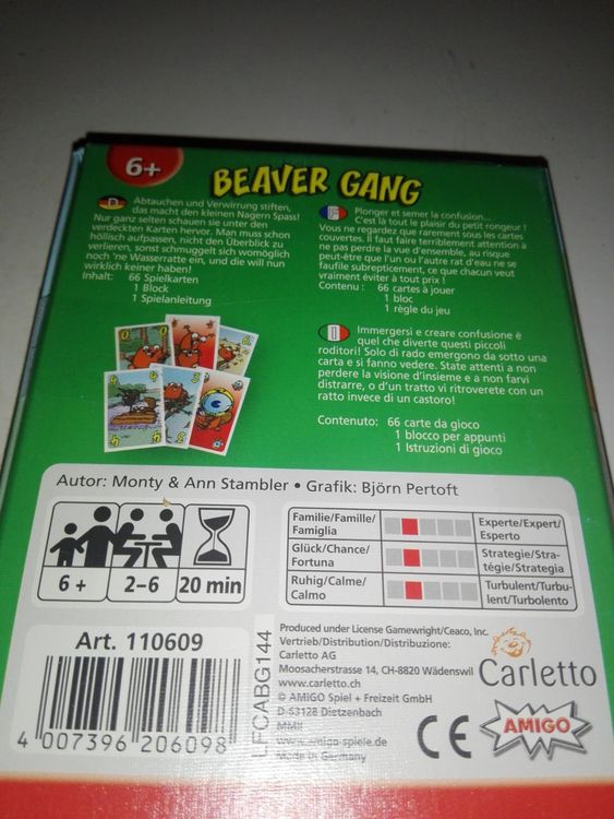 Beaver Gang - Biberbande (Monty & Ann Stambler) ©Amigo (Gebraucht) in ...