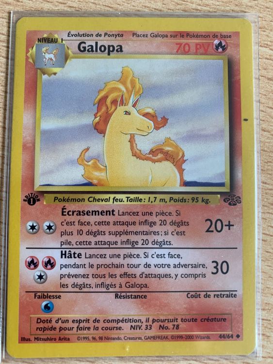 carte Pokemon - GALOPA (1ère édition) | Kaufen auf Ricardo