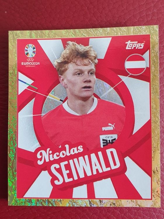 Topps Euro 2024 Sticker GOLD AUT PTW NICOLAS SEIWALD (Neuf avec ...