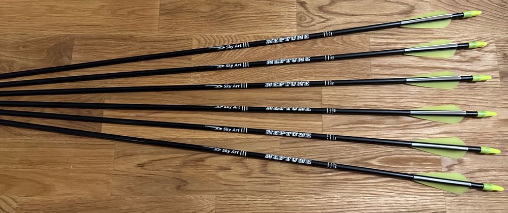 6 neue Einsteiger Pfeile / SkyArt Neptune / 35 lbs (Neu und ...