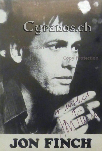 Jon Finch (1942-2012) Schauspieler - Autogramm HITCHCOCK (Gebraucht) in ...