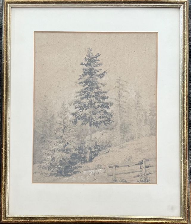 Antike Landschafts Zeichnung, Unl. Sig., Verso Beschriftet (Gebraucht) in Root für CHF 5 – mit ...