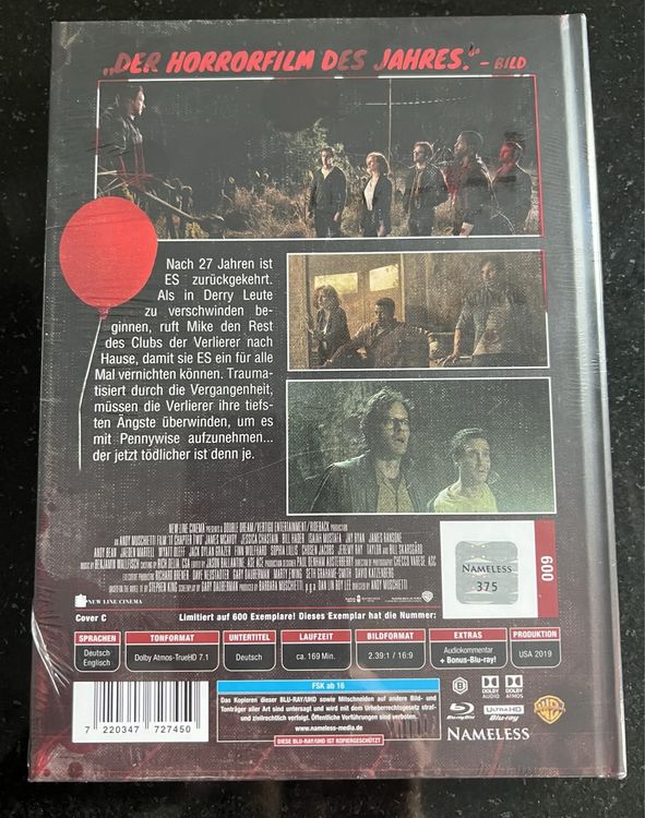 ES Kapitel 1 + 2 Nameless 4K Mediabook s OVP (Neu und originalverpackt ...