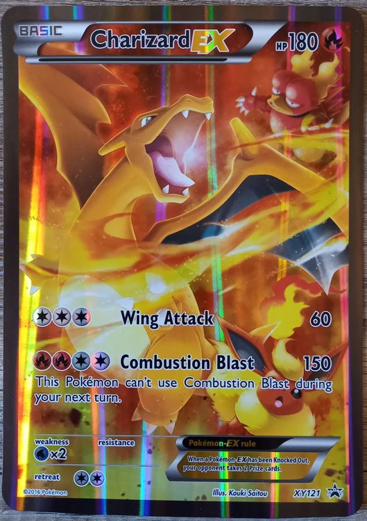 Pokémon Charizard/Dracaufeu EX promo XY 121 JUMBO XL (D'occasion) à ...