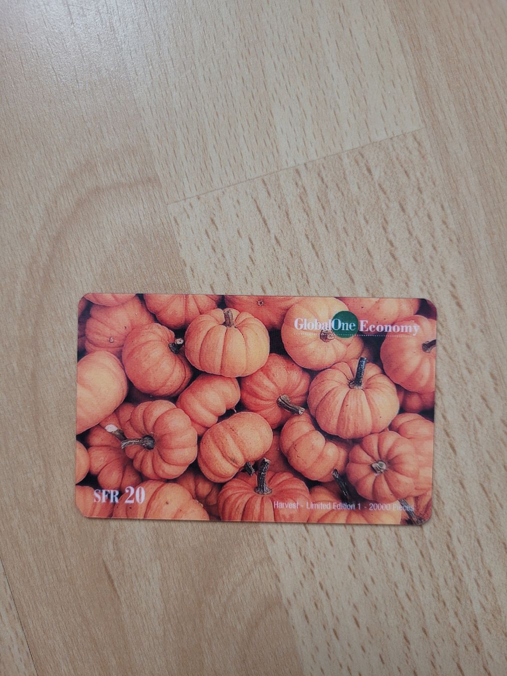 Global One Economy Telefonkarte Kürbis SFR 20 Herbst 🎃 (Gebraucht) in ...