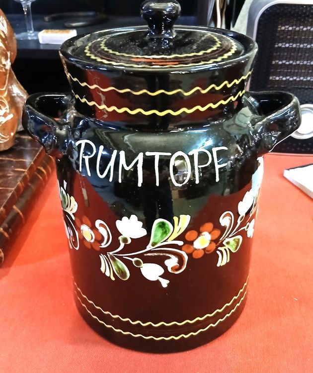 Beau RUMTOPF en céramique, signé (Neuf (Voir description)) à LE MONT ...