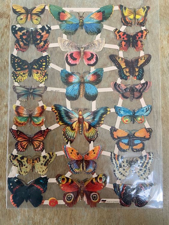 Oblaten Glanzbilder Schmetterlinge | Kaufen auf Ricardo