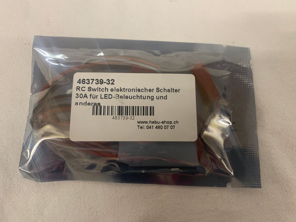 RC Switch elektronischer Schalter 30A für LED Bel.oder and. (Neu und ...