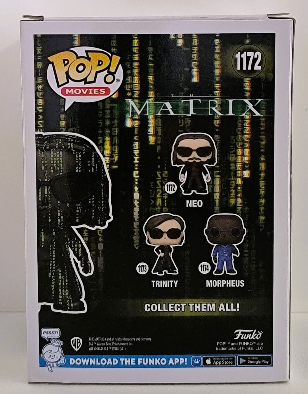 Funko Pop 1172 Matrix NEO / Glows in the dark / Special Ed. (Neu und ...