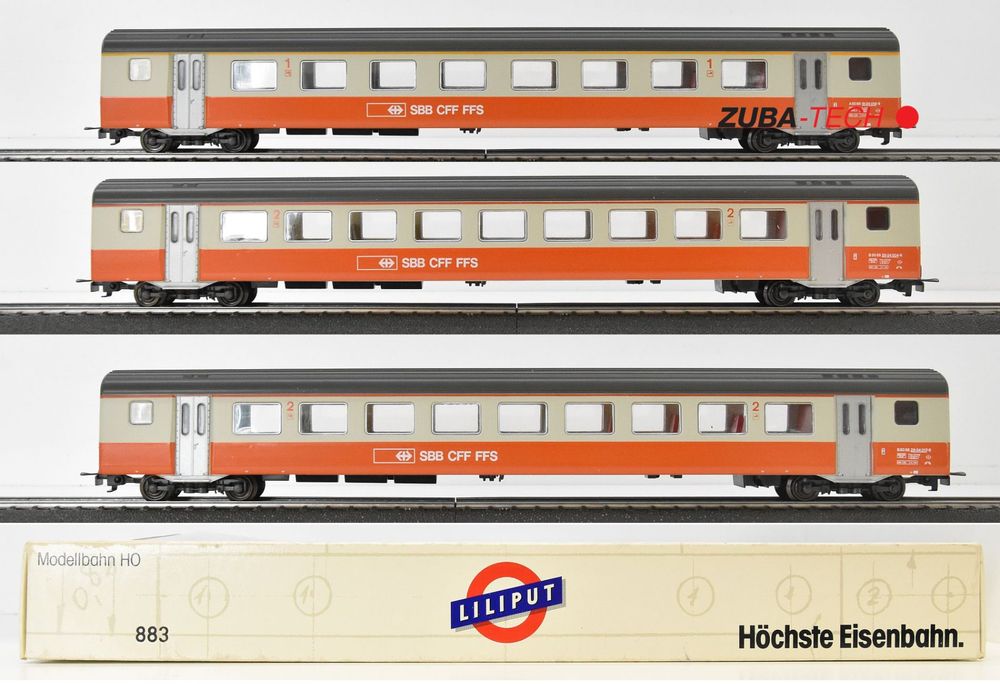 Liliput 883 Personenwagen-Set EW III Swiss Express SBB GS OV (Gebraucht) in St. Gallen für CHF ...