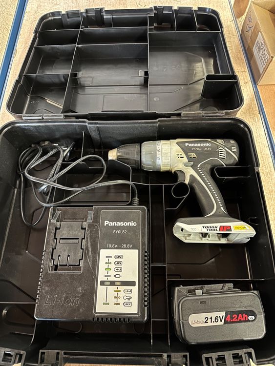 Panasonic Akku Schlagbohrschrauber EY 7960 21.6 Volt (Gebraucht) in ...