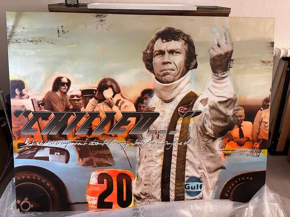 Jörg Döring Mixed Media New Pop Art Bild inkl. Original R. (Neu (gemäss ...