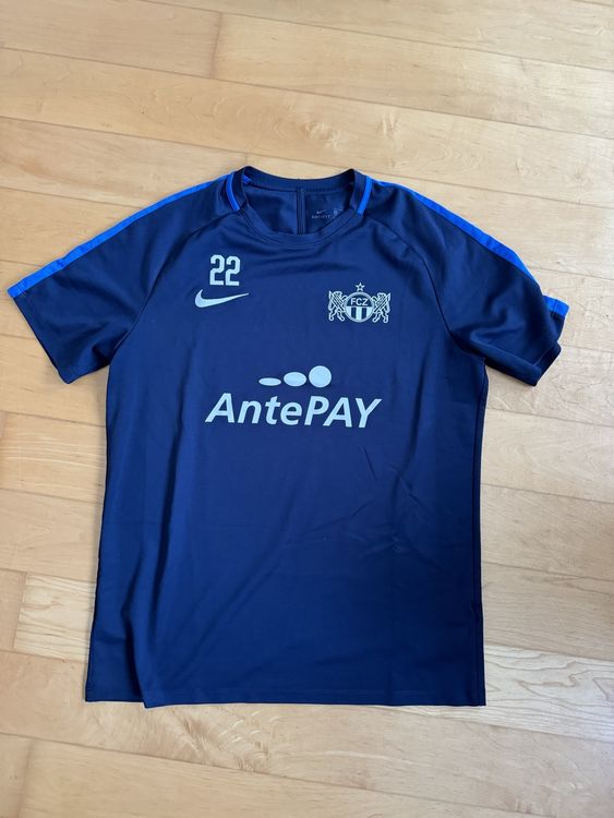 FCZ (FC Zürich) Trainingsshirt blau L #22 Nike + Antepay | Kaufen auf ...