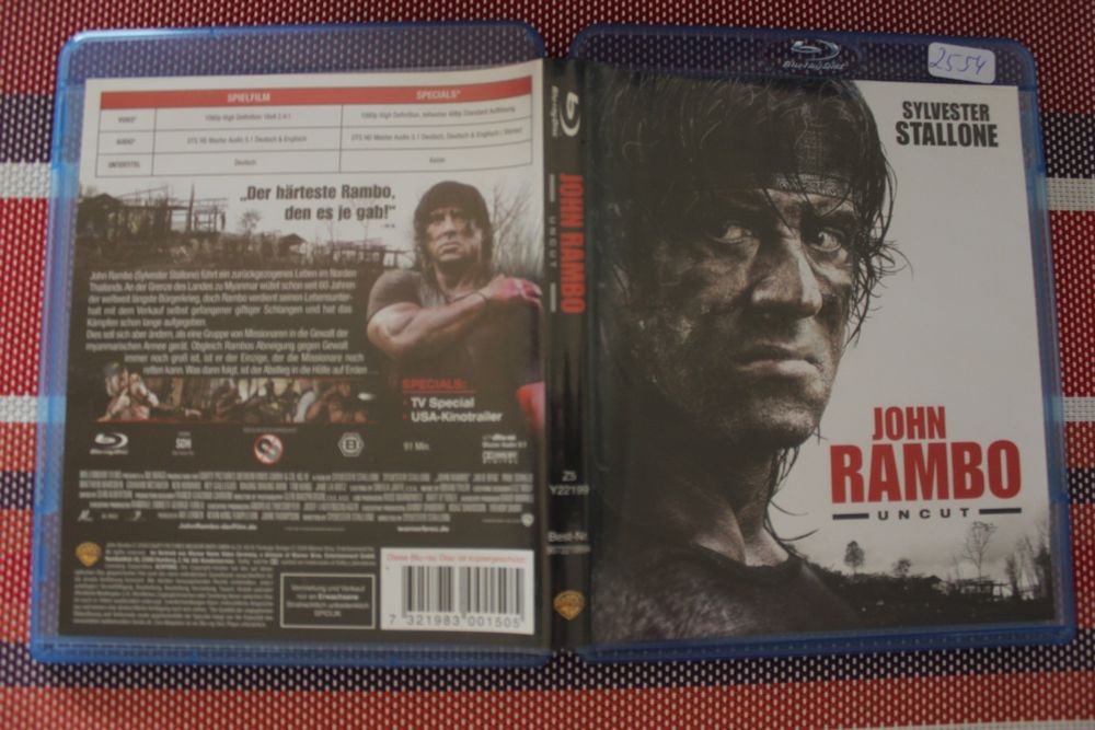 JOHN RAMBO UNCUT Blu-Ray Sylvester Stallone FSK 18 Rarität | Kaufen auf Ricardo