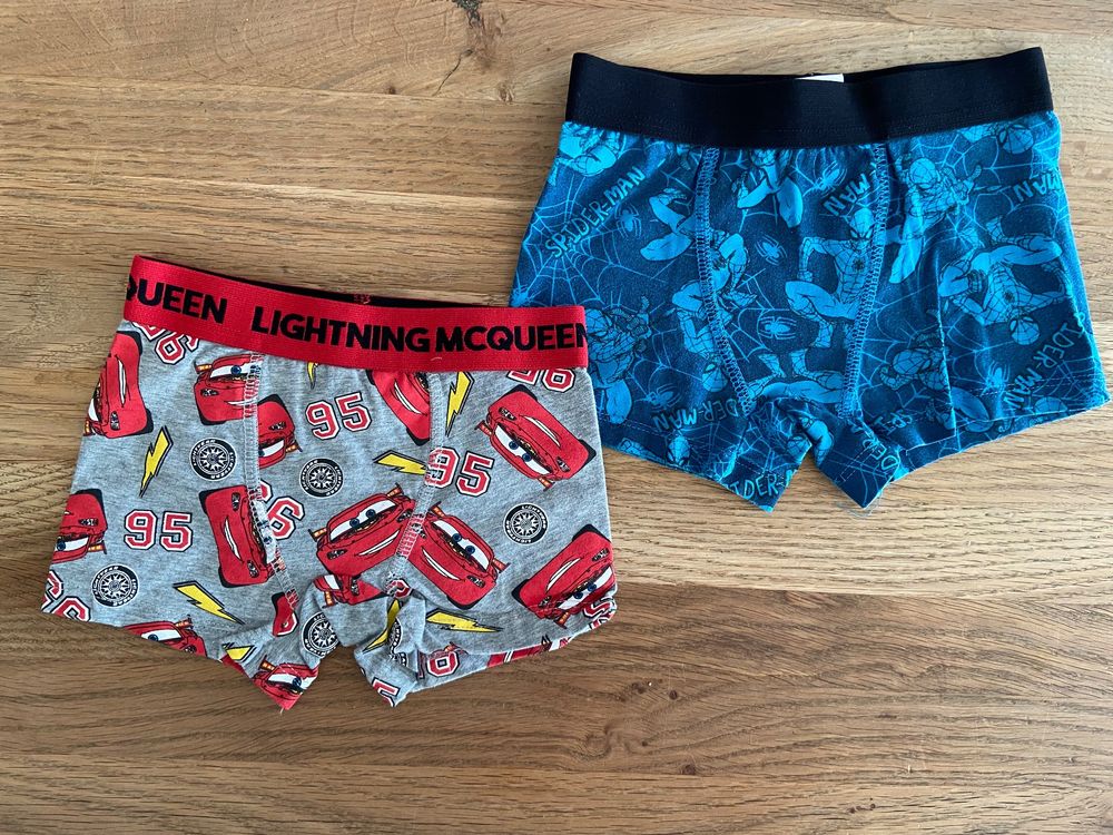 Bubenshorts CARS und SPIDERMAN, 104/110cm, BRIEF (Gebraucht) in ...