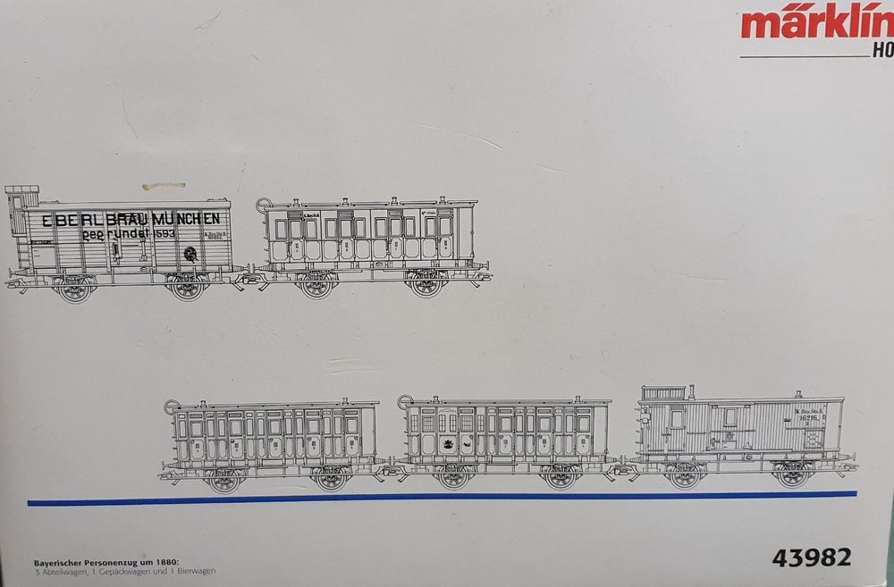 MÄRKLIN: BAYRISCHER PERSONENZUG 43982 NEUWERTIG/OVP | Kaufen auf Ricardo