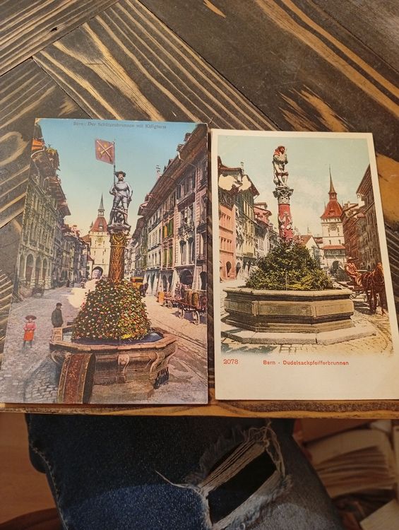 Alte Ansichtskarten aus Bern, Sujets: Brunnen, Top! (Gebraucht) in ...