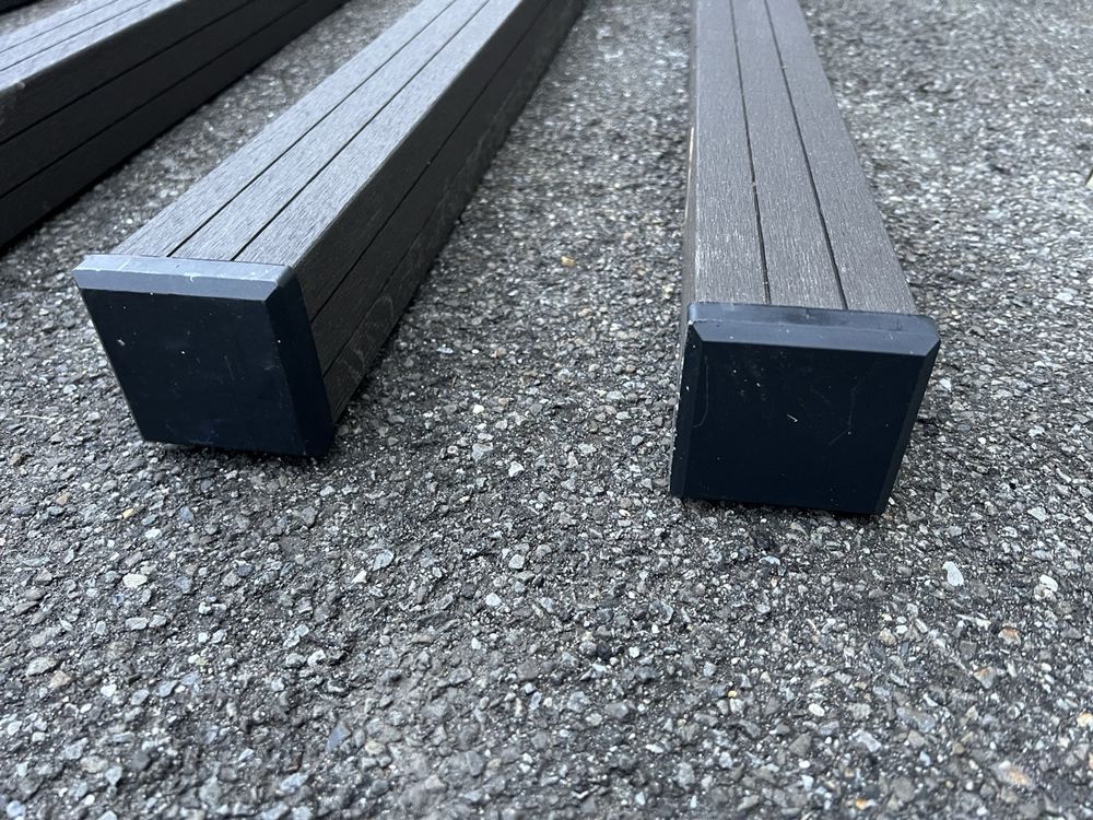 Pfosten GroJa WPC Merano mit Pfostenkappe zum Einbetonieren (Gebraucht ...