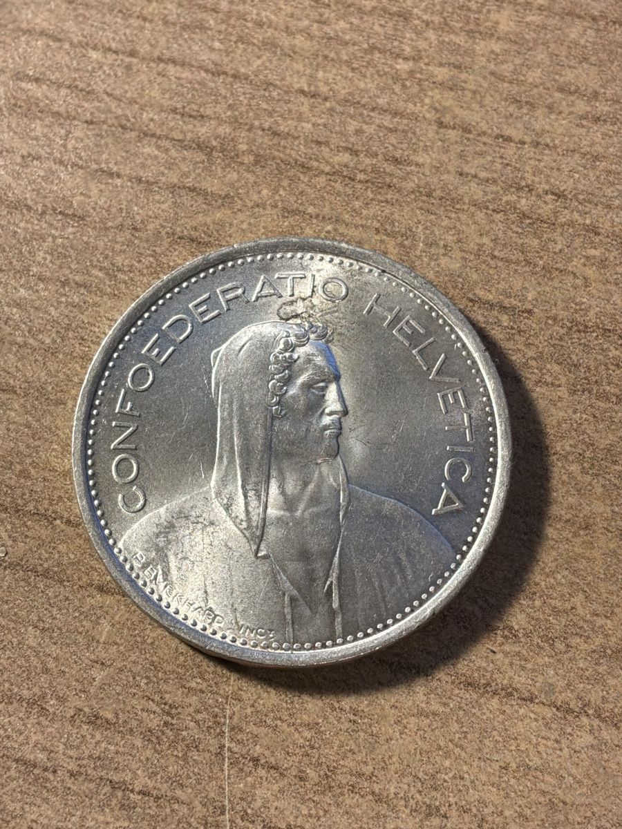 5 Schweizer Franken Silber Münze Schweiz STGL JG 1969 (Neu (gemäss ...