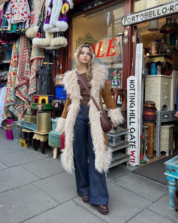 Penny Lane Afghan coat 70s Y2K true vintage faux shearling | Kaufen auf ...