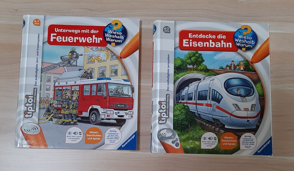 tiptoi Feuerwehr und Eisenbahn (ohne Stift) (Gebraucht) in Winznau für CHF 20 – mit Lieferung ...