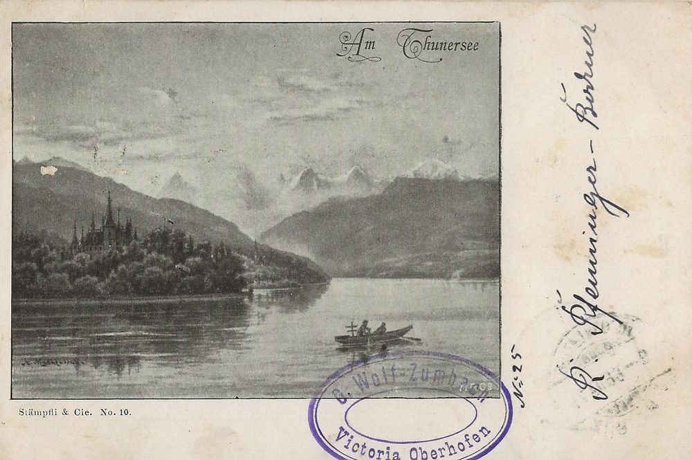 Am Thunersee, 1899, Victoria Oberhofen (Gebraucht) in Frauenfeld für ...