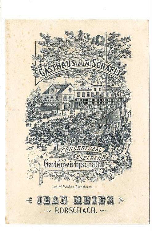 Rorschach (SG) Gasthaus zum Schäfli - NOTA - Vorläufer-Litho (Gebraucht) in Engelburg für CHF 34 ...