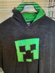 Minecraft Creeper Overall mit Kaputze warm 152 cm Fastnacht (Gebraucht ...
