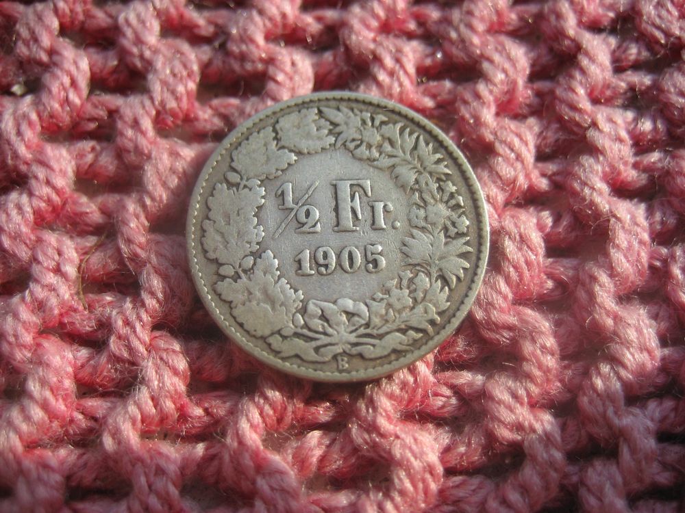 1905 Münze Silber 50 Rp (Gebraucht) in Trimbach für CHF 3 – mit Lieferung auf Ricardo kaufen