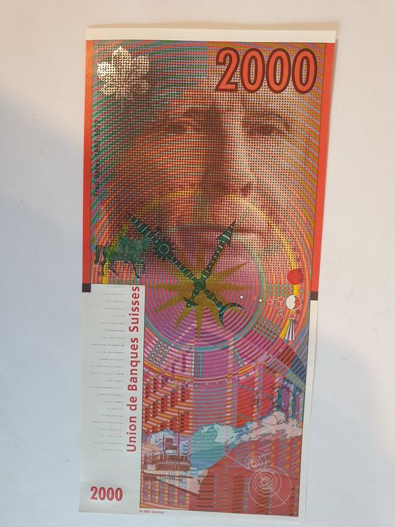 Banknote Testnote 2000 UBS | Kaufen auf Ricardo